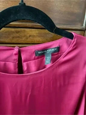 Banana Republic | Dresses | Banana Republic Hot Pink Longsleeve Mini ...